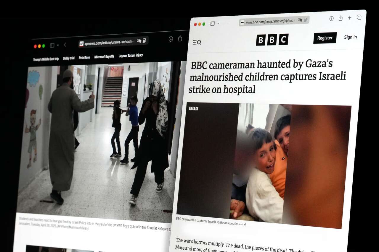 Журналисты BBC и AP стали свидетелями атак Израиля на школу в Иерусалиме и больницу в Хан-Юнисе ...